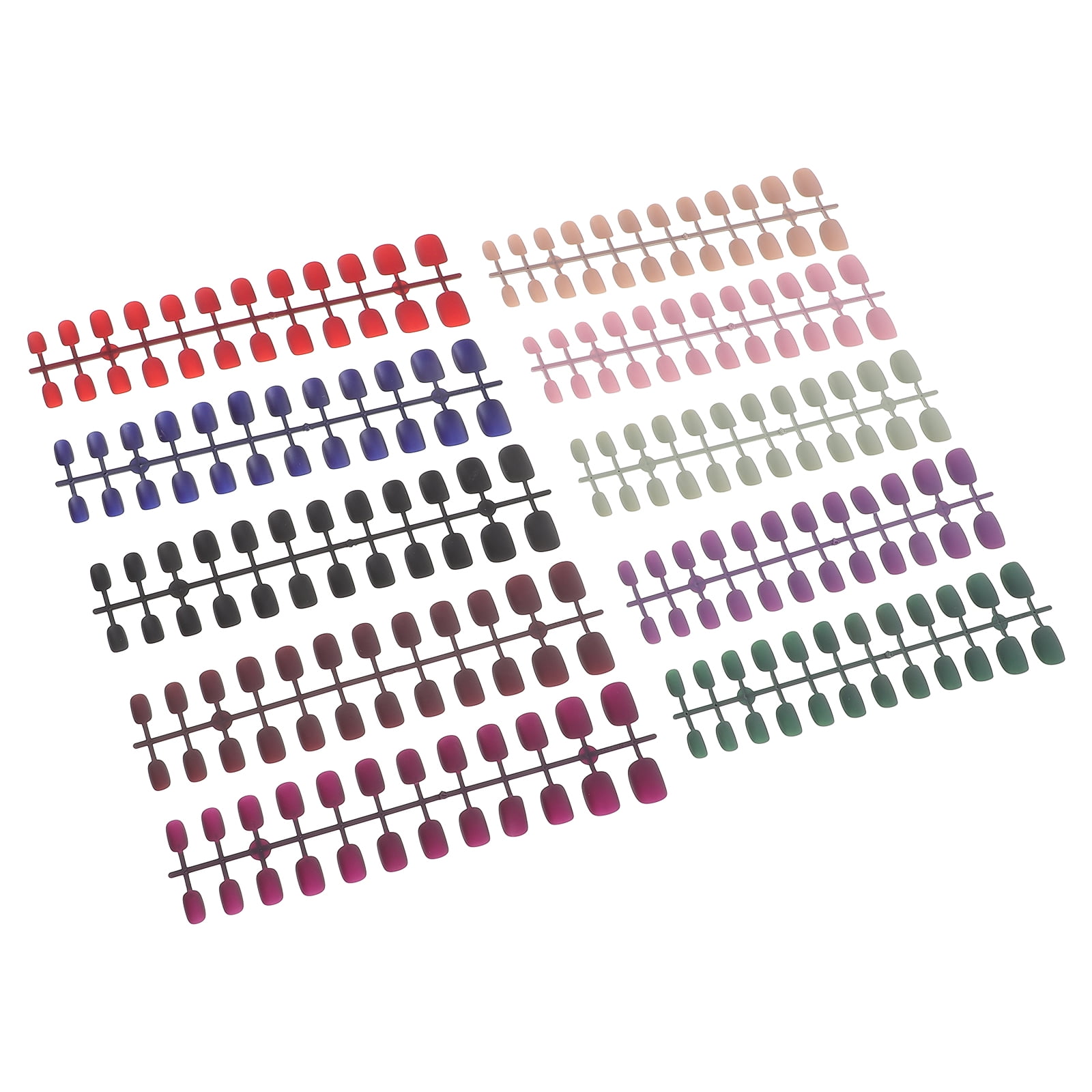 240 Pcs Detachable Fake Nails Clear Artificial Manicure Kits - Walmart.com
