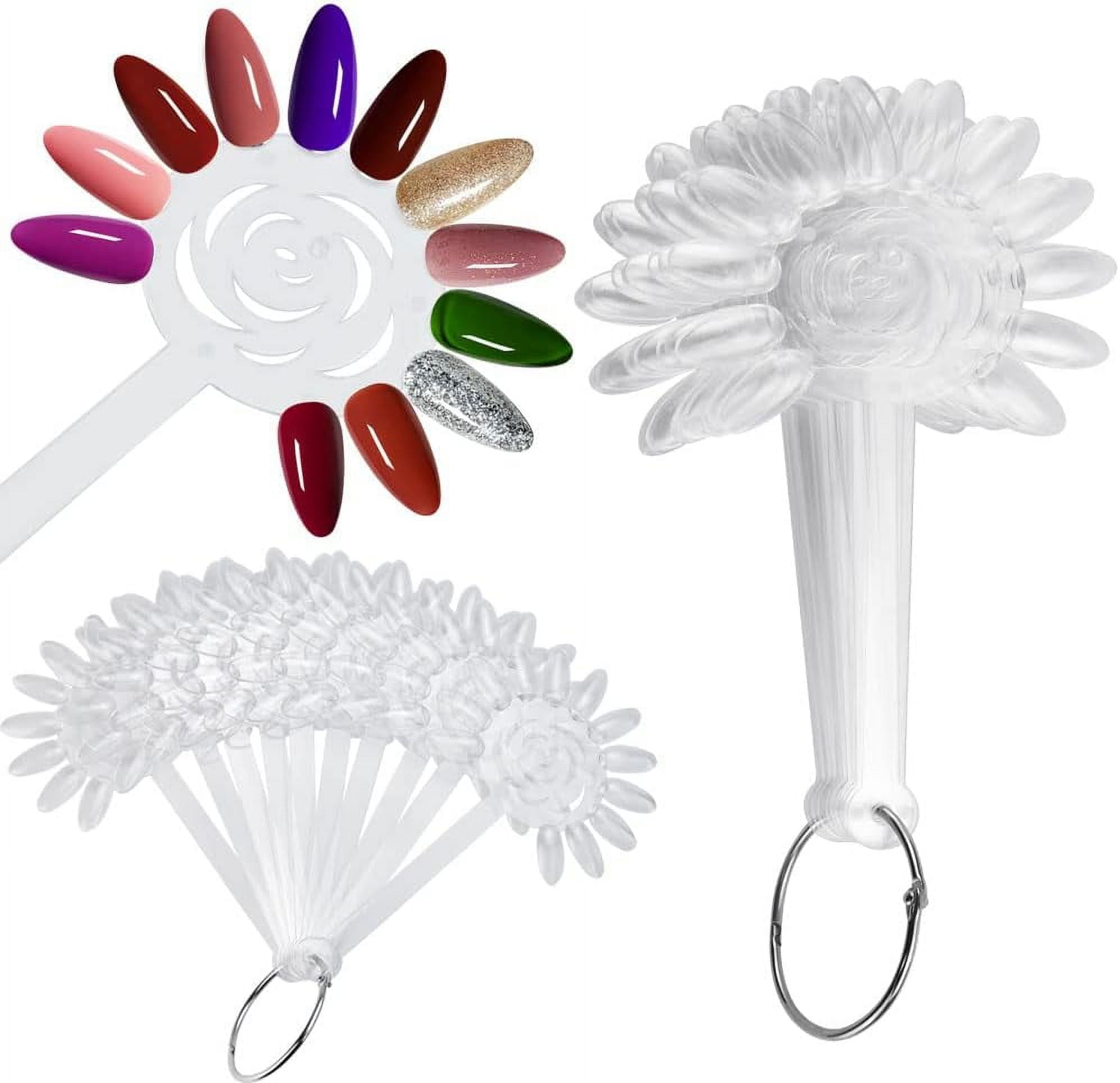 240 Pcs Nail Swatch Sticks Sunflower Nail Art Tips Gel Nail Polish ...