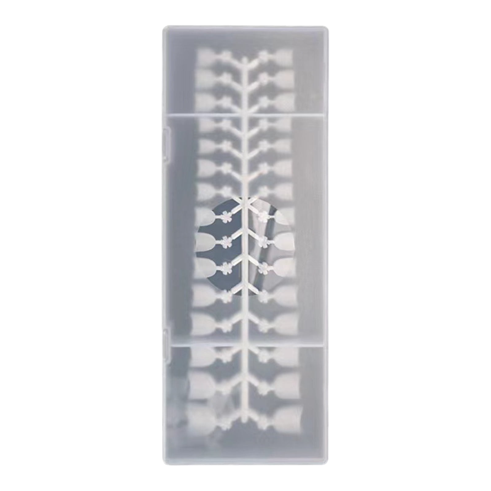 240 Pcs Oval Short False Art Tips Set Half Cover French Resin Fake Tips ...