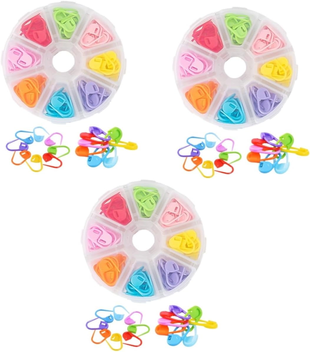 240 Pcs Ring Tool Colorful Knitting Markers Knitting Stitch Rings ...