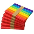 Colored Popsicle Sticks for Crafts, 240 Pcs 4.5 Inch Wooden Ice Cream ...