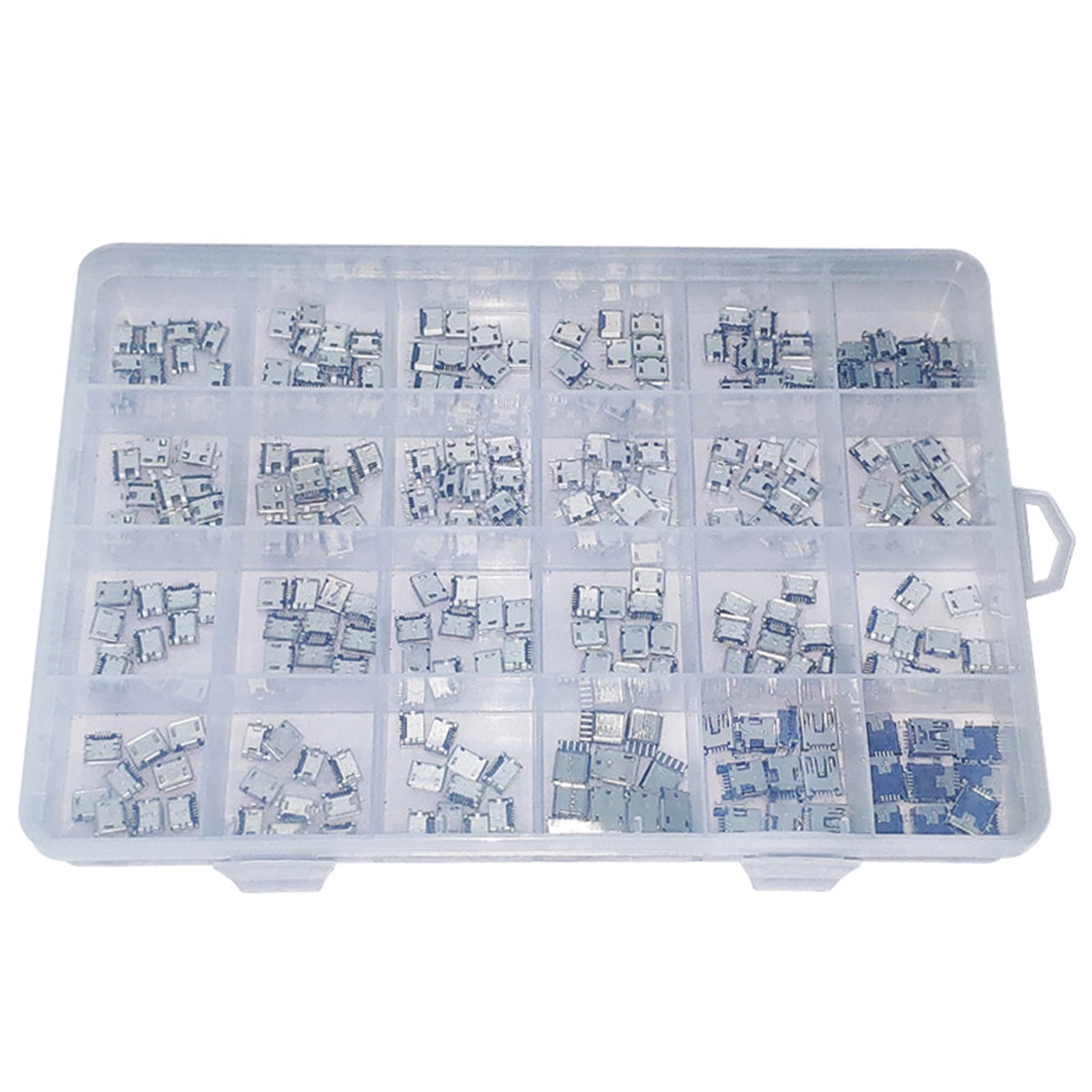 240 Pcs/box 24 Models Micro USB MINI Type C 3.1 Accessories Connector ...
