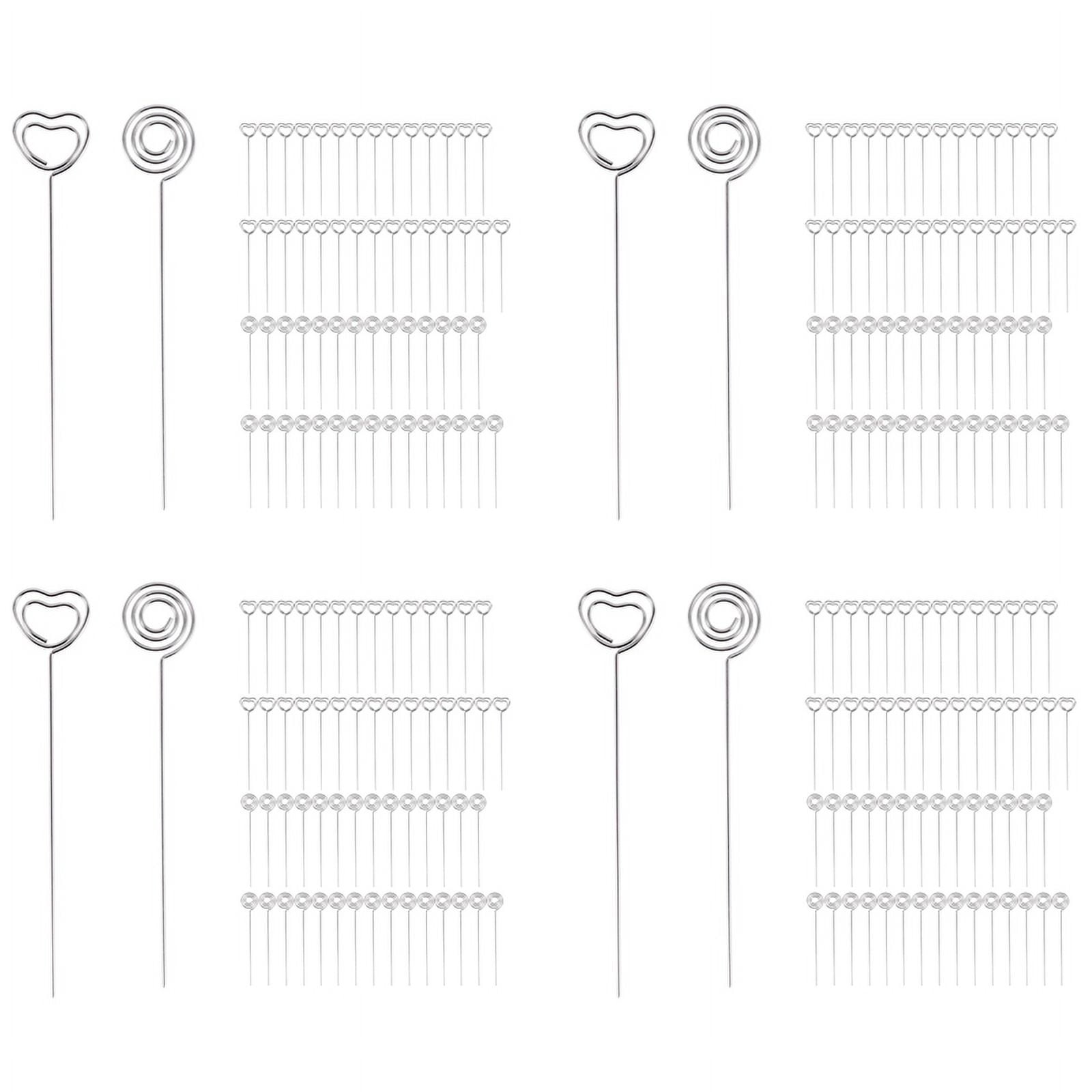 240 Pieces Metal Wires Memo Clip Note Card Holders Table Number Clip ...