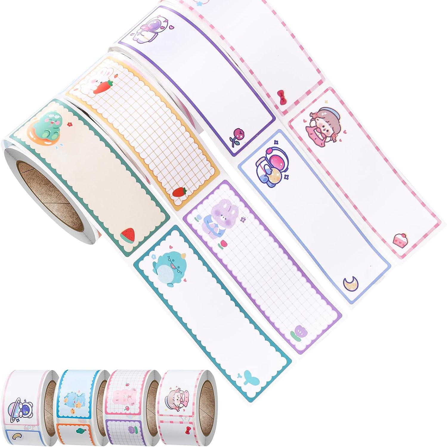 240 Pieces Name Tags Labels, Name Badge Stickers with Color Border ...