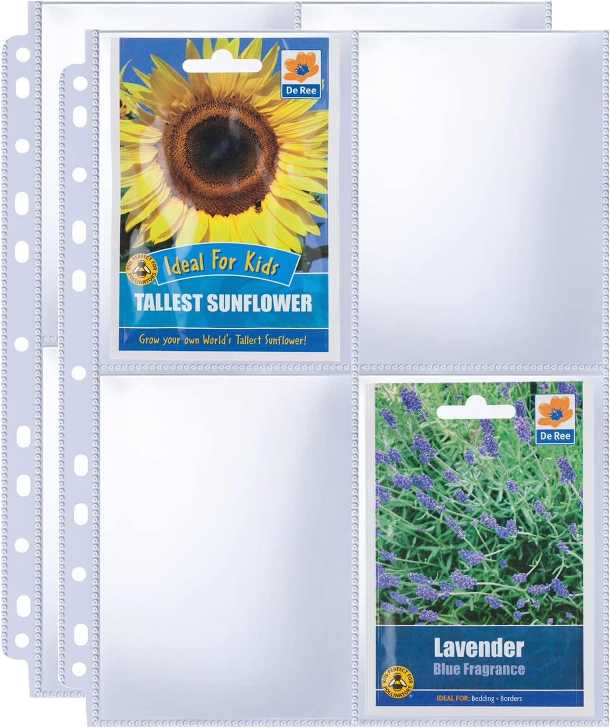 240 Pockets 3.5x5” Seed Packet Sleeves, 30 Pack Double Sided 4 Pocket ...