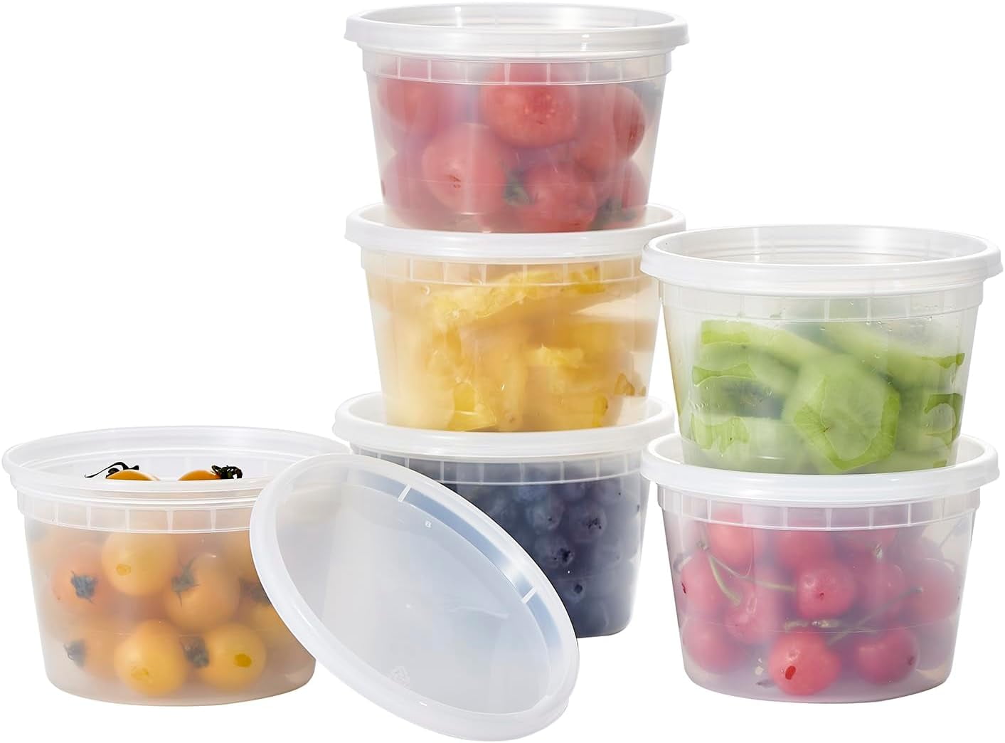 [240 Set - 16 oz.] Deli Storage Containers With , Disposable togo ...