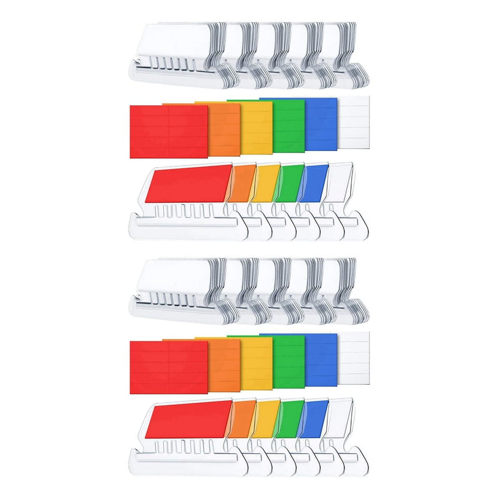 240 Sets File Document Tabs 2 Inch Hanging Folder Tabs and Multicolor ...
