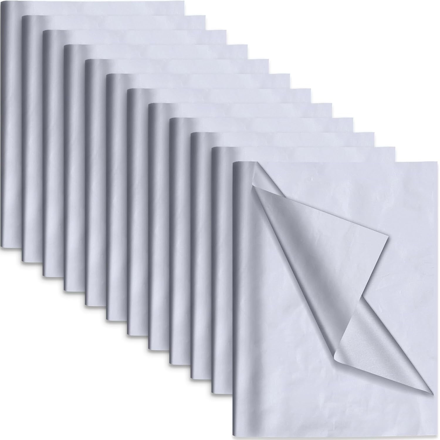 240 Sheets 20"X26" Large Silver Gift Wrapping Tissue Paper Bulk ...