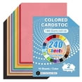 240 Sheets Colored Cardstock ESF27 Bulk 180gsm Colored Paper 8.5" x 11 ...