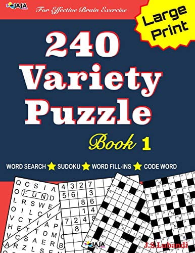 Pre-Owned 240 Variety Puzzle Book 1: Word Search, Sudoku, Code Word and ...