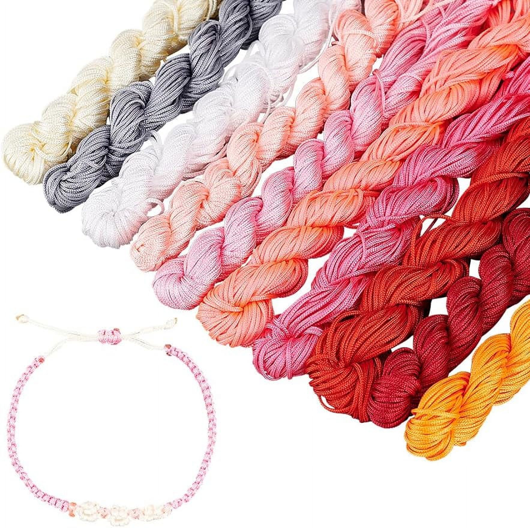 240 Yards 1mm Nylon String Chinese Knotting Cord Bracelet Thread ...
