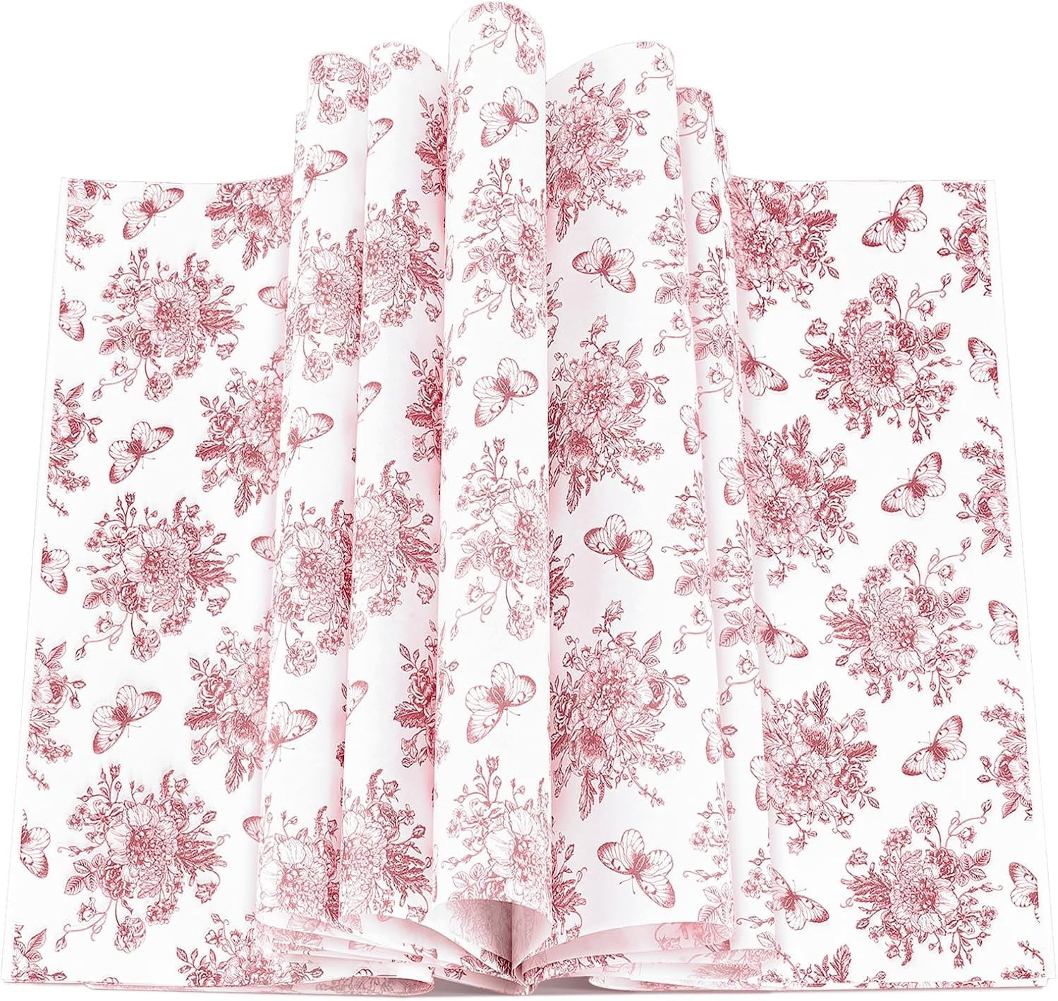 240 count Floral Wax Paper Sheets for 12x12 inch Chinoiserie Deli Paper ...