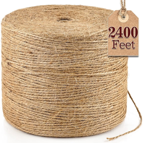 2400 Feet Natural Jute Twine Strong Garden Twine Rope for Arts Crafts ...