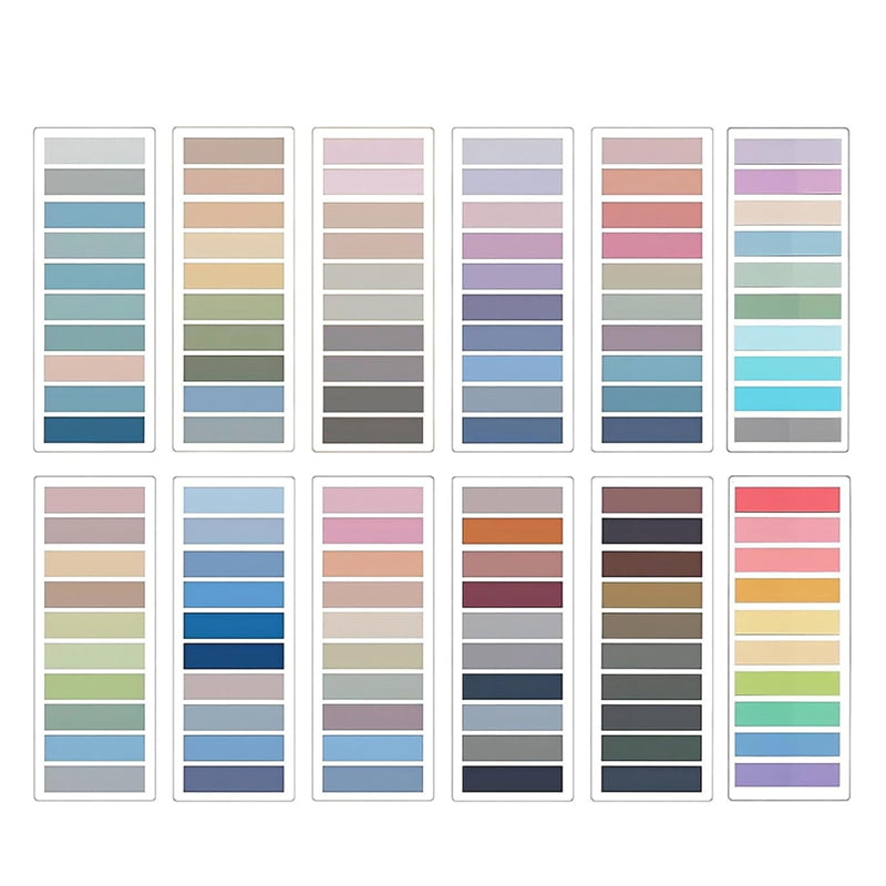 2400 PCS Sticky Tabs,120 Colors Writable Note Tabs for Binders ...