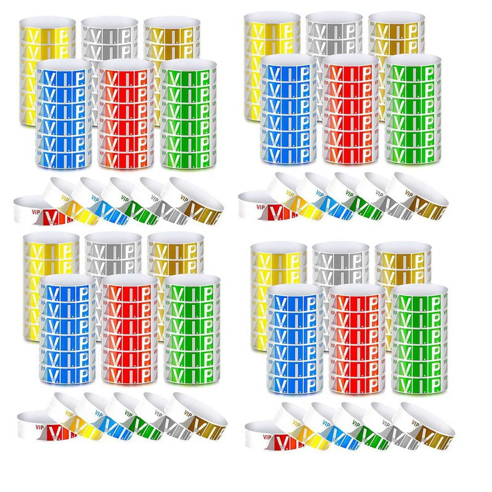2400 Pack VIP Paper Bracelets VIP Waterproof VIP Neon Colored for ...