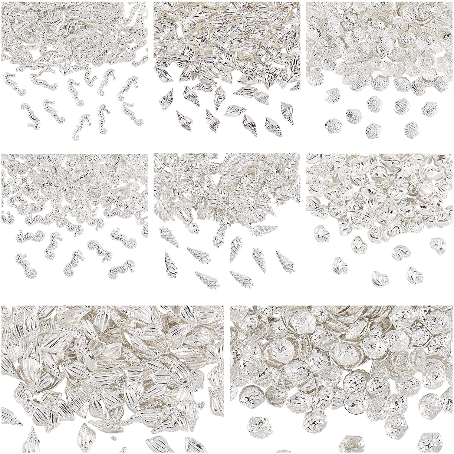 2400pcs Ocean Themed Resin Filler Alloy Epoxy Resin Supplies UV Resin ...