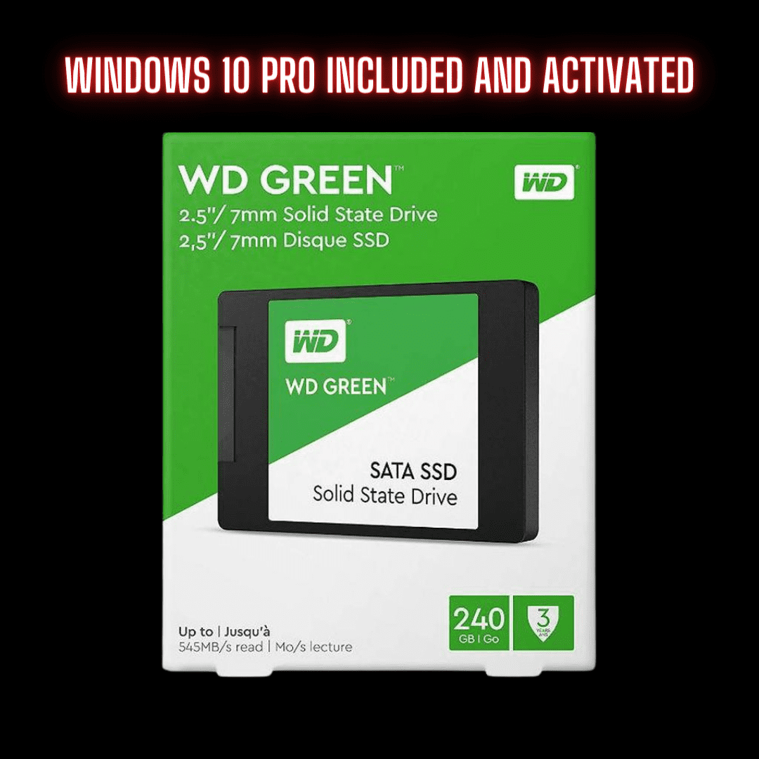 240GB WD Green SSD With Windows 10 Pro Pre Installed and Activate240GB ...