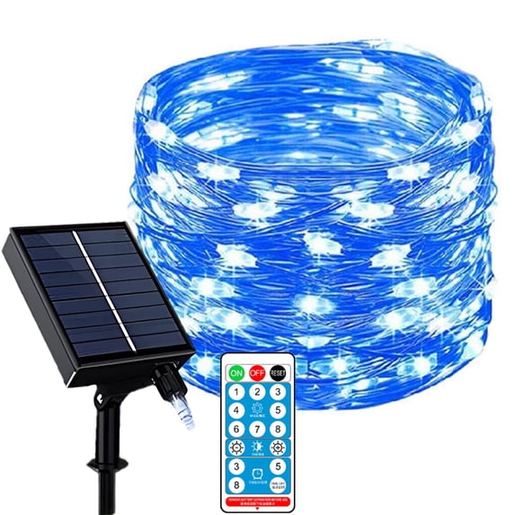240LED Solar String Lights Outdoor, Waterproof 26M/85Ft Copper Wire ...