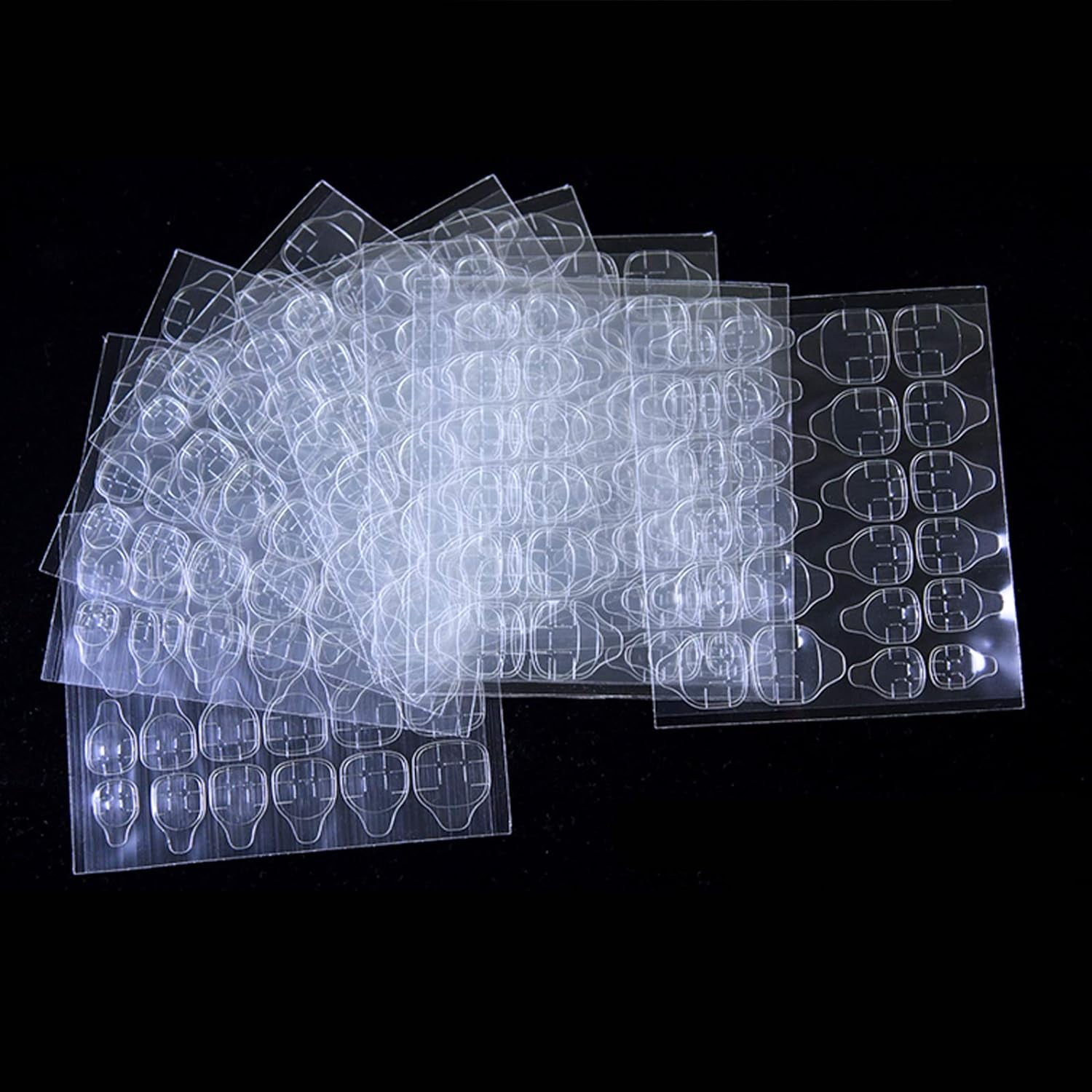 240PCS (10Sheets) Transparent Double-Side Glue il Sticker Adhesive ...