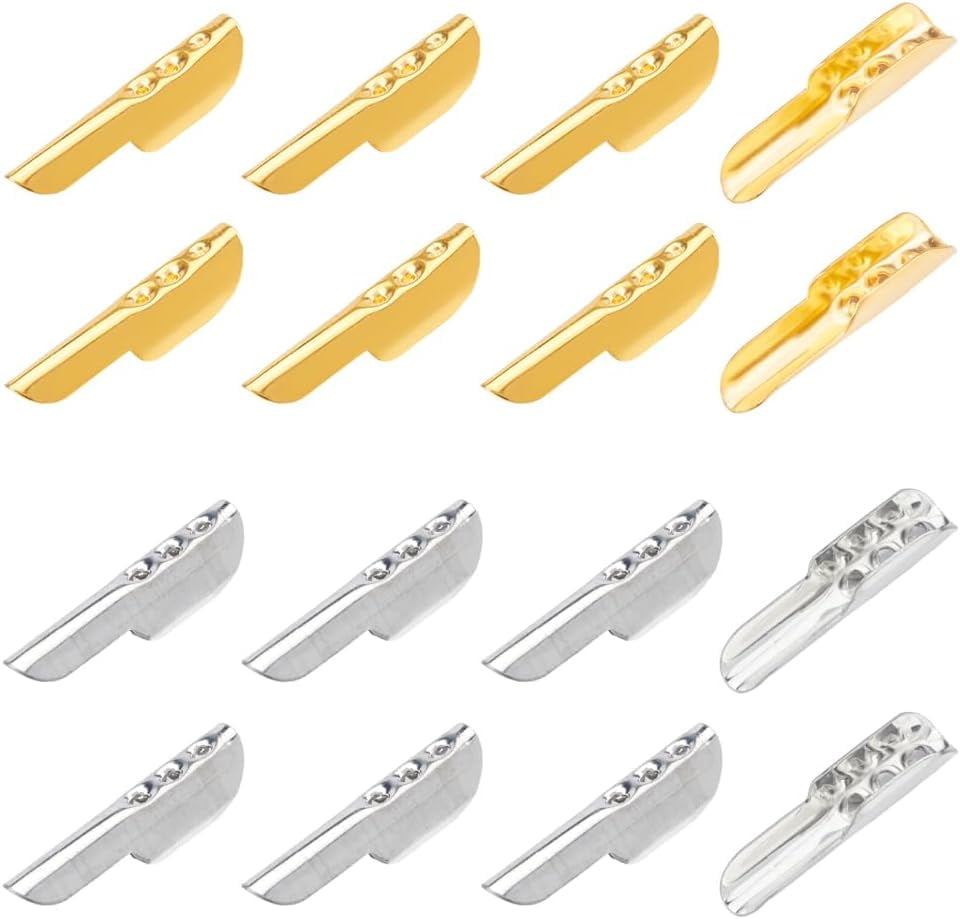 240Pcs 2 Colors Elastic Barbed Cord Fastener Shoe Lace Tips Column ...