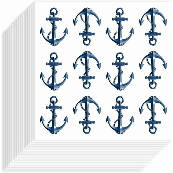 240Pcs Anchor Stickers 1Inch Self-Adhesive Paper Decorative Stickers ...