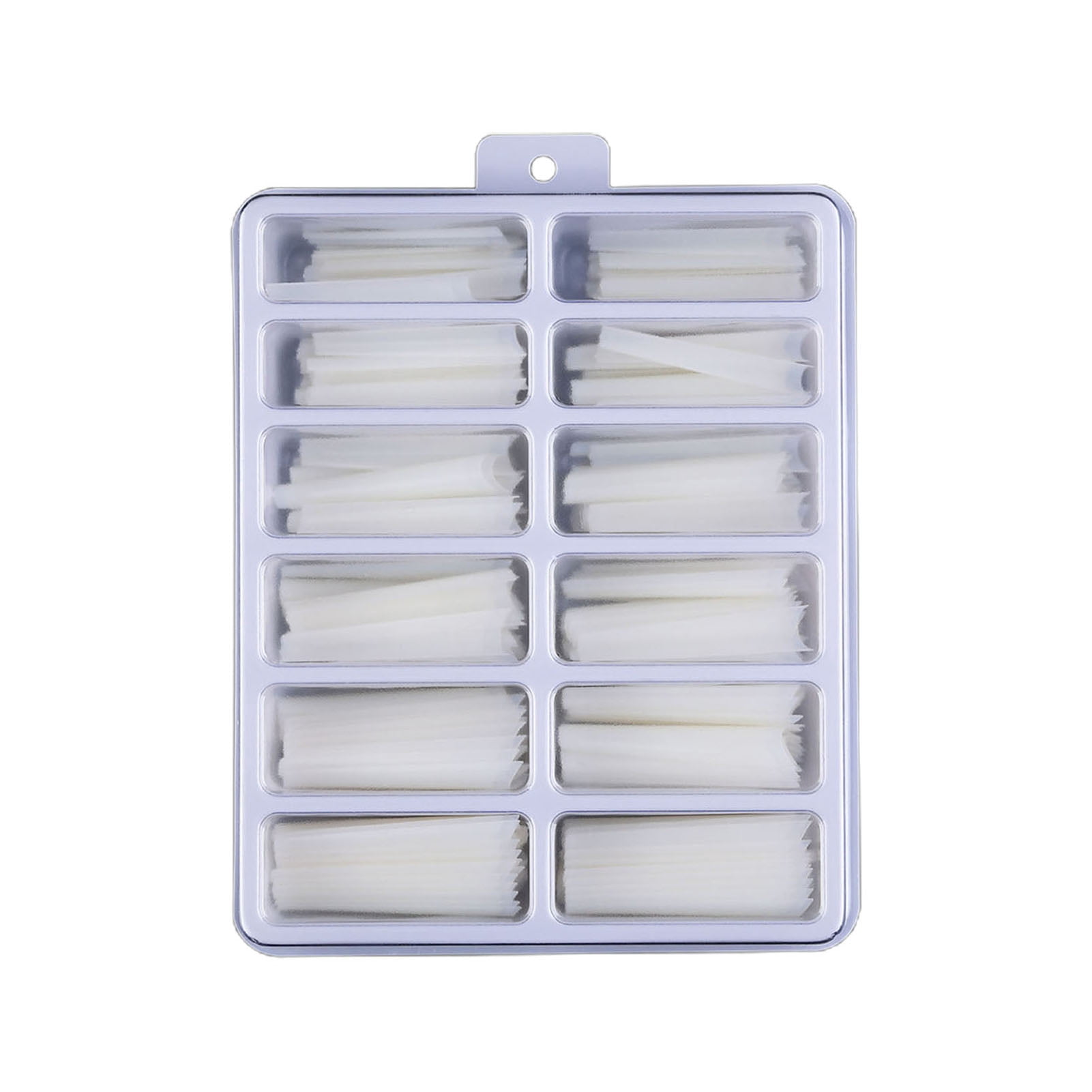 240Pcs/Box Extra Long French Style False Nails - Flat Head, Trimmable ...