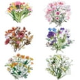 240Pcs Floral Stickers Natural Flower Sticker PET Self-Adhesive ...