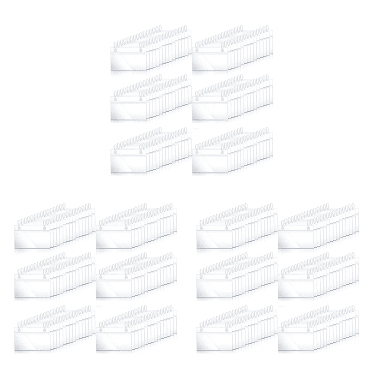 240Pcs Plastic Basket Label Holders Price Tag Ticket Hanger Clips with ...