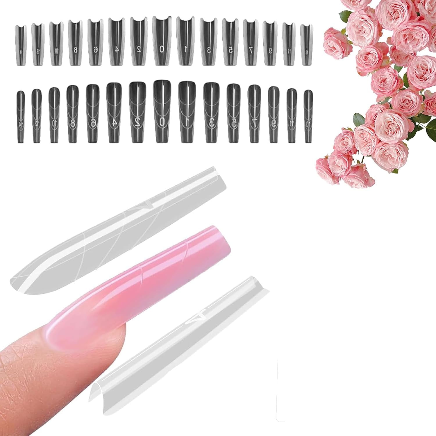 240Pcs Sandwich Dual Nail Form, 240PCS Sandwich Nail Form, Original ...