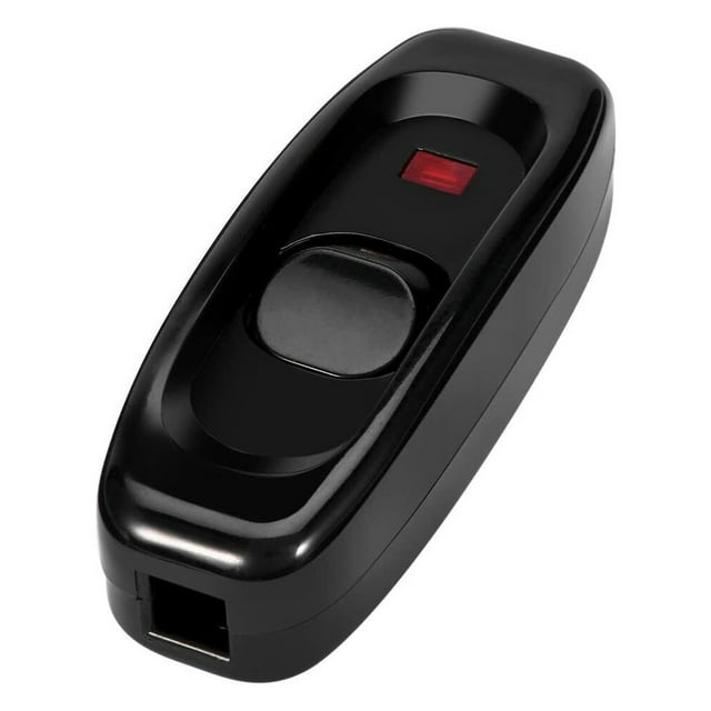 240V 10A Inline ON/OFF Button Table Lamps Desk Light Cord Cable Switch ...