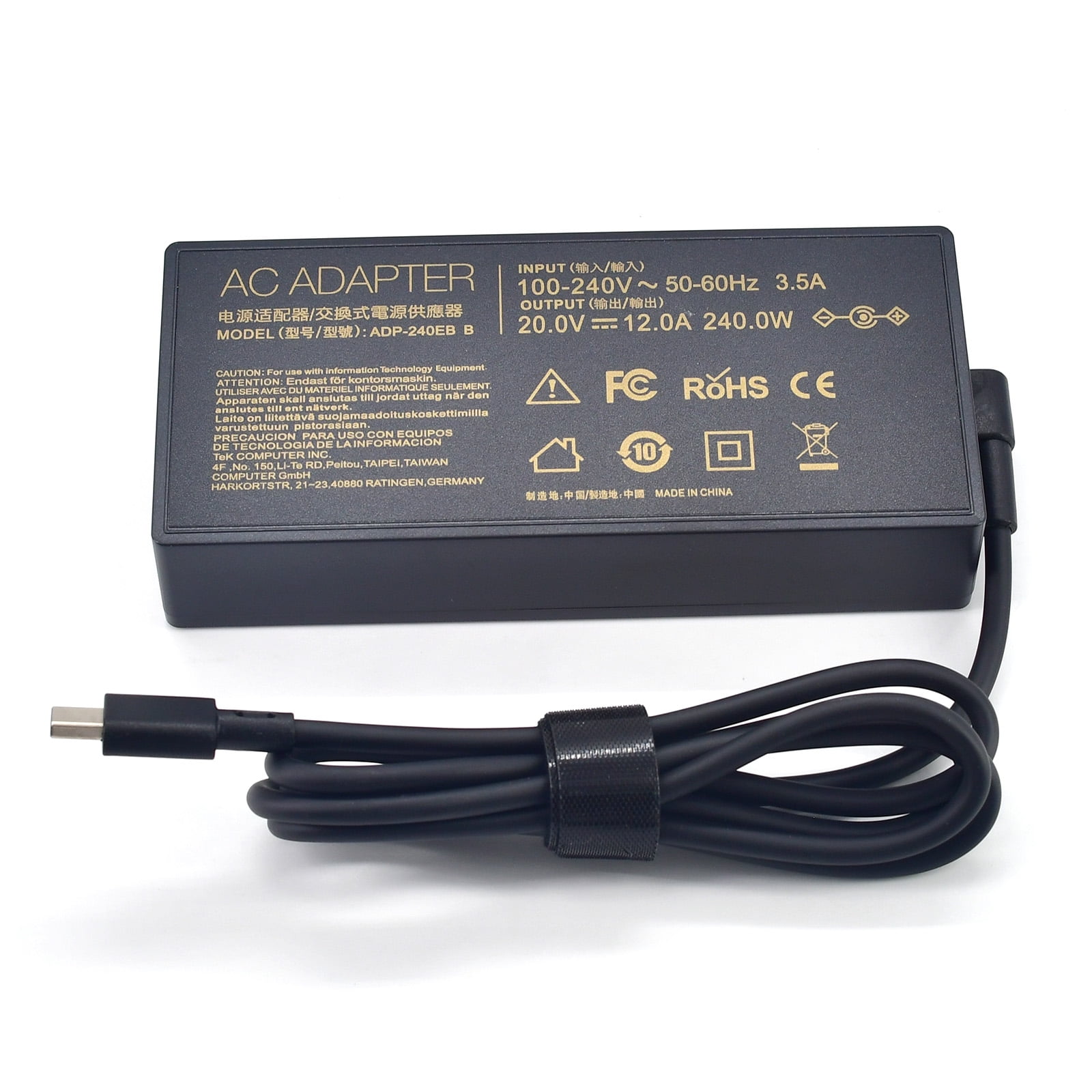 240W 20V 12A Laptop Charger for ASUS ROG Zephyrus G16 GU605 GU605MY ...