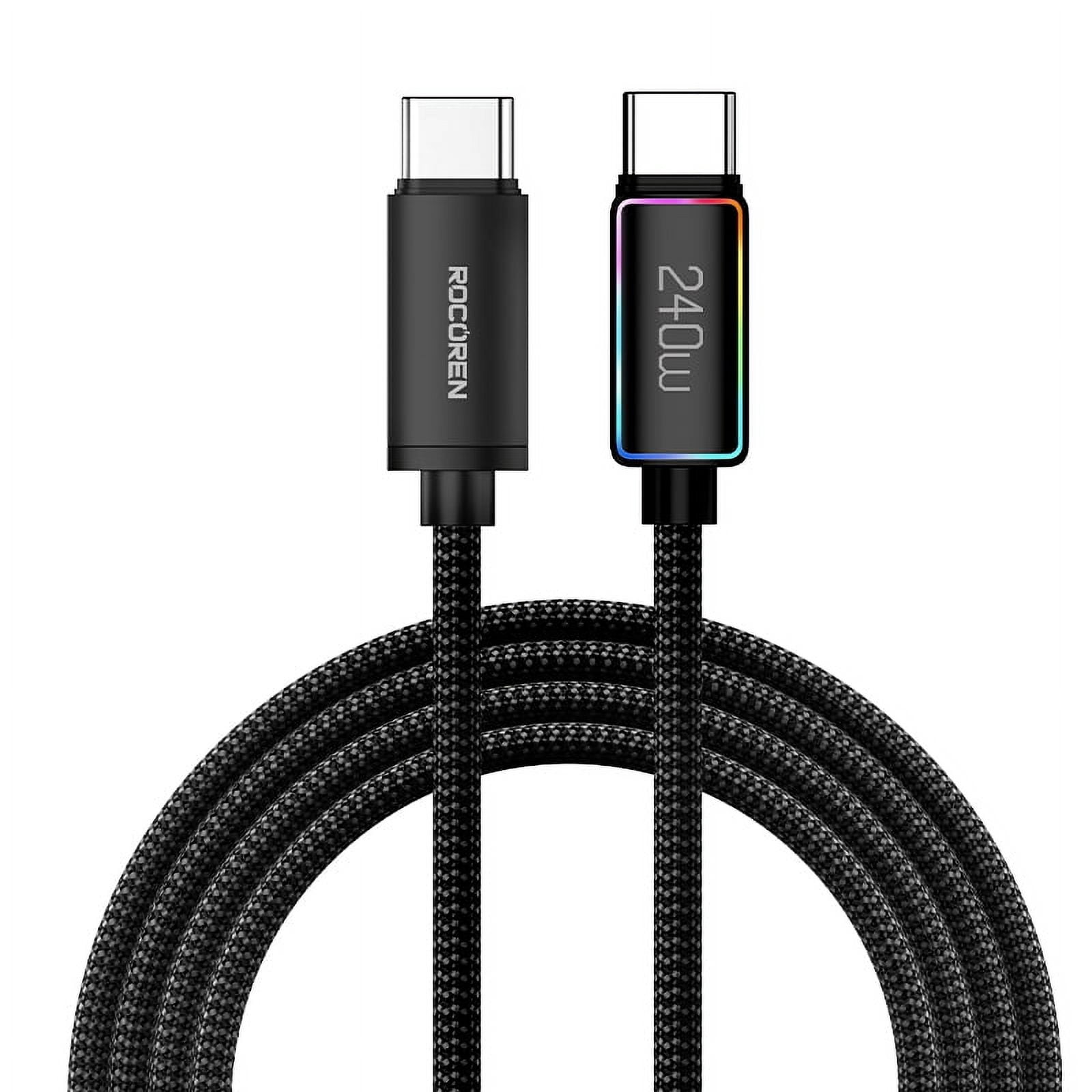 240W 5A High Power Fast Charging Type C Cable 100W PD 3.1 USB C Quick ...