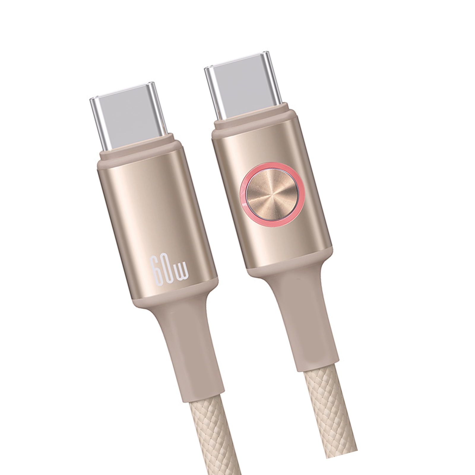 240W 60W Double Type C Fast Charging Cable With LED Indicators For ...