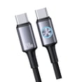 240W 60W Double Type C Fast Charging Cable With LED Indicators For ...