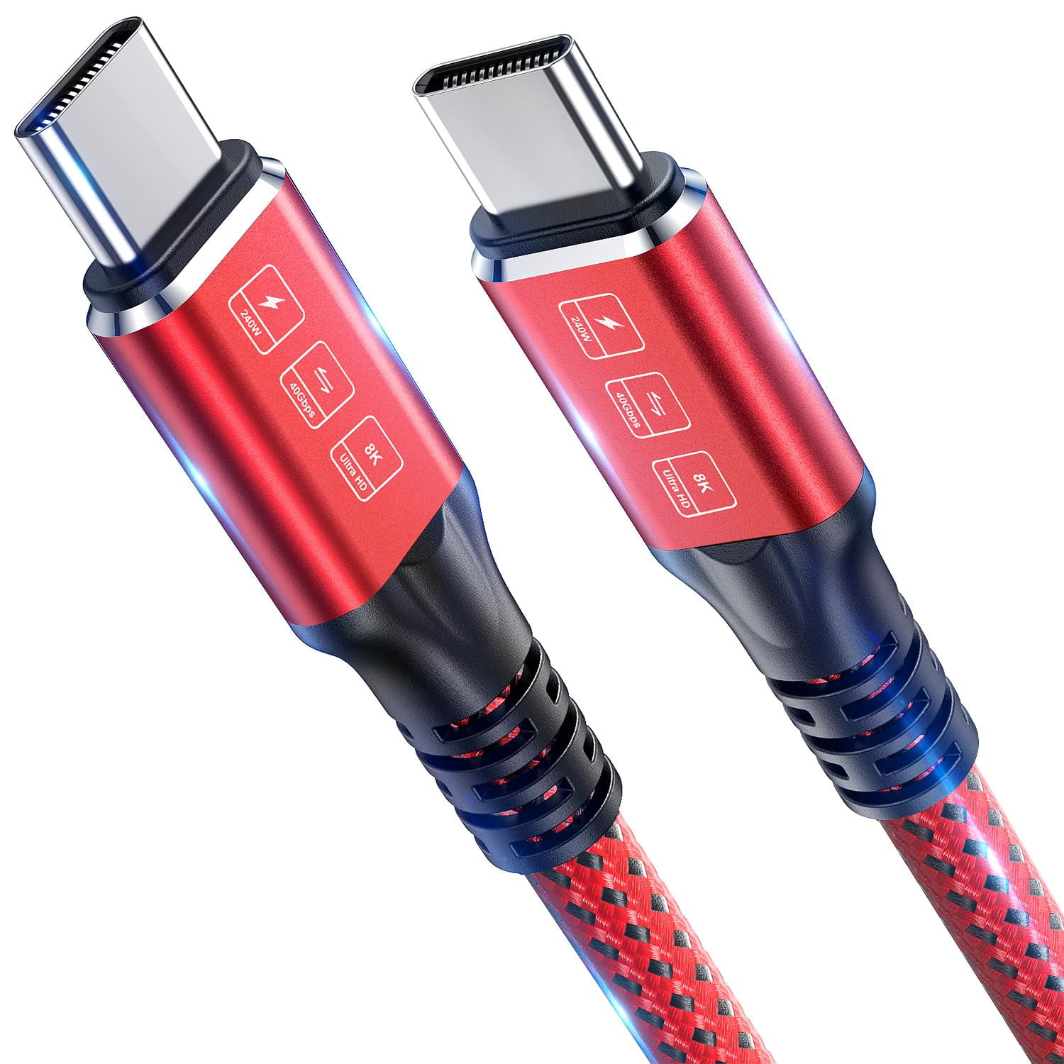 240W Thunderbolt 4 Cable 6.6ft, USB C Thunderbolt 4 Cable Monitor Cable ...