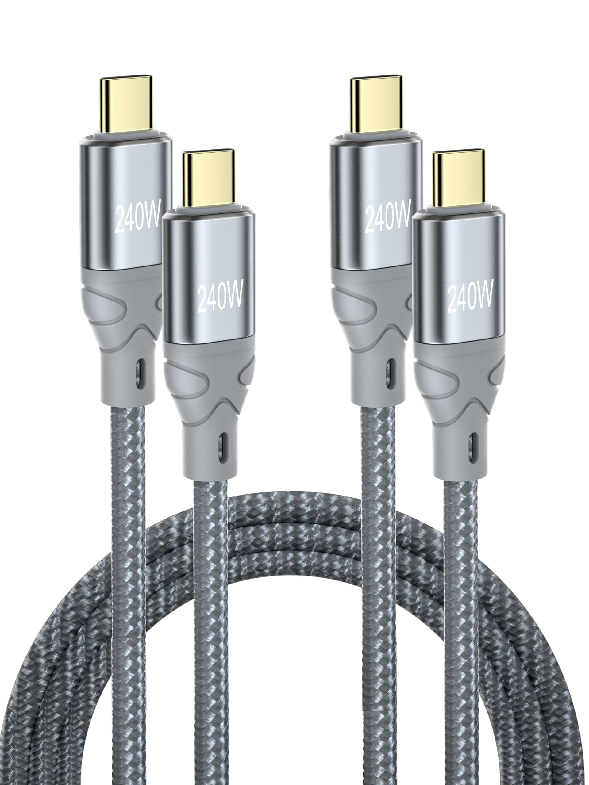 240W USB-C Charge Cable-3.3FT/1M 2 Pack-USBC to USBC Cable Fast ...