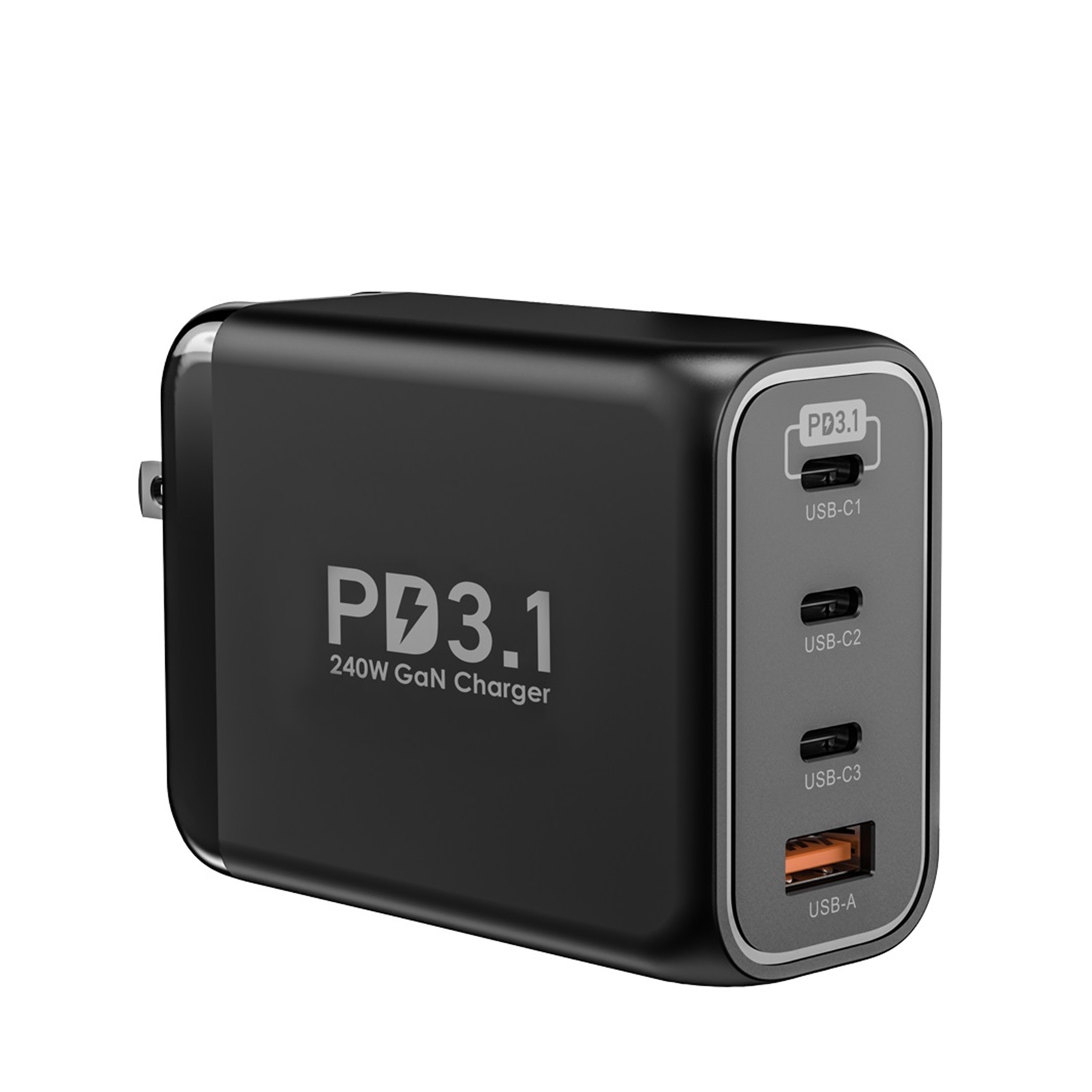 240W USB C Charger 4-Port GaN III Type C 100W 140W PD 3.1 Fast harging ...