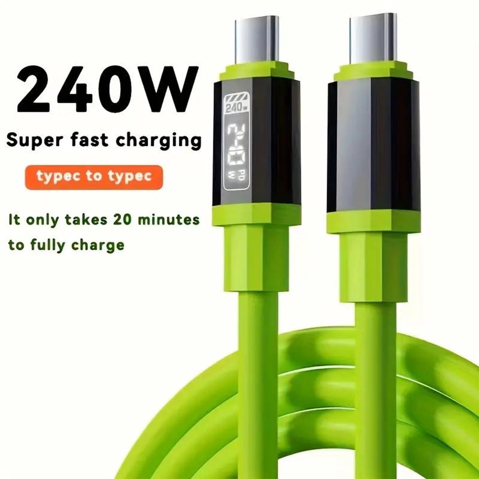 240W USB C Fast Charging Cable High Power Digital Data Sync Cord for ...