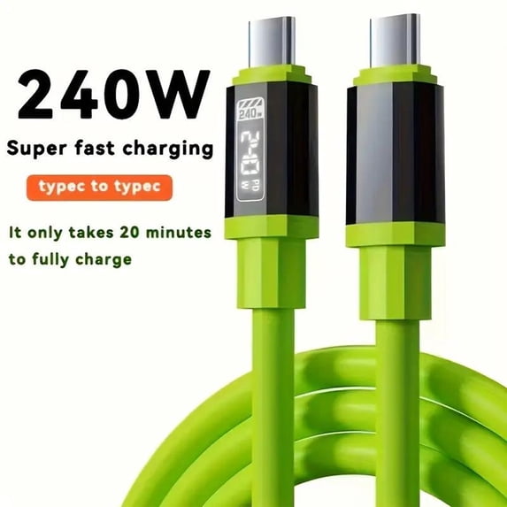 240W USB C Fast Charging Cable High Power Digital Data Sync Cord for ...