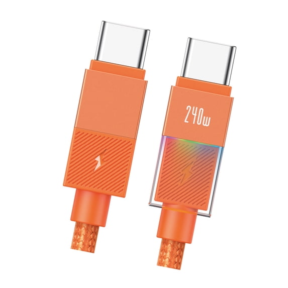 240W USB C Fast Charging Cable With Light Effects And High Strength ...