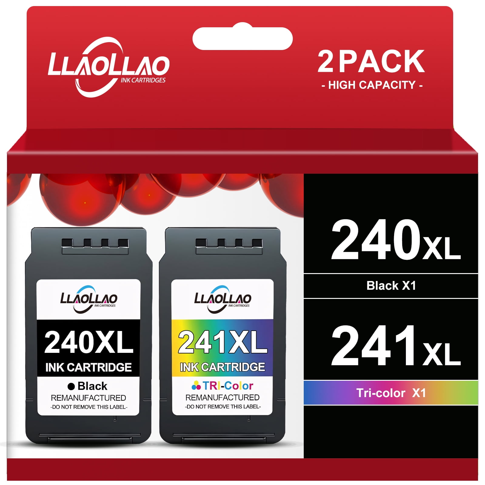 240XL 241XL Ink Cartridge for Canon Ink 240 and 241 PG-240XL CL-241XL ...