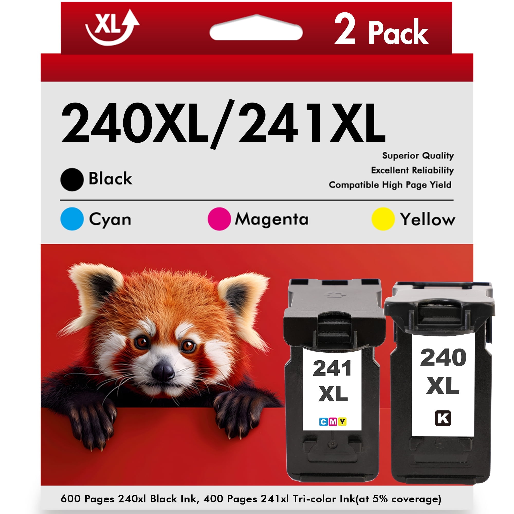 240XL 241XL Ink Cartridges Compatible for Canon 241XL 240XL Combo Pack ...