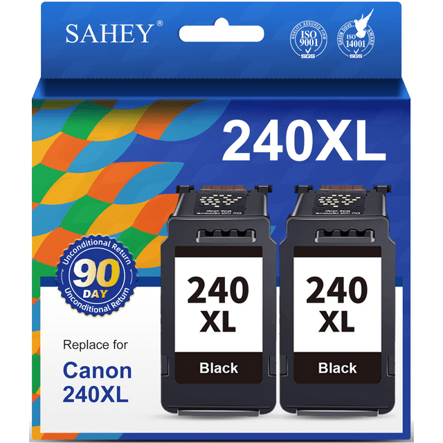 240XL Black Ink Cartridge for Canon 240 Printer Ink for PG-240XL 240XL ...