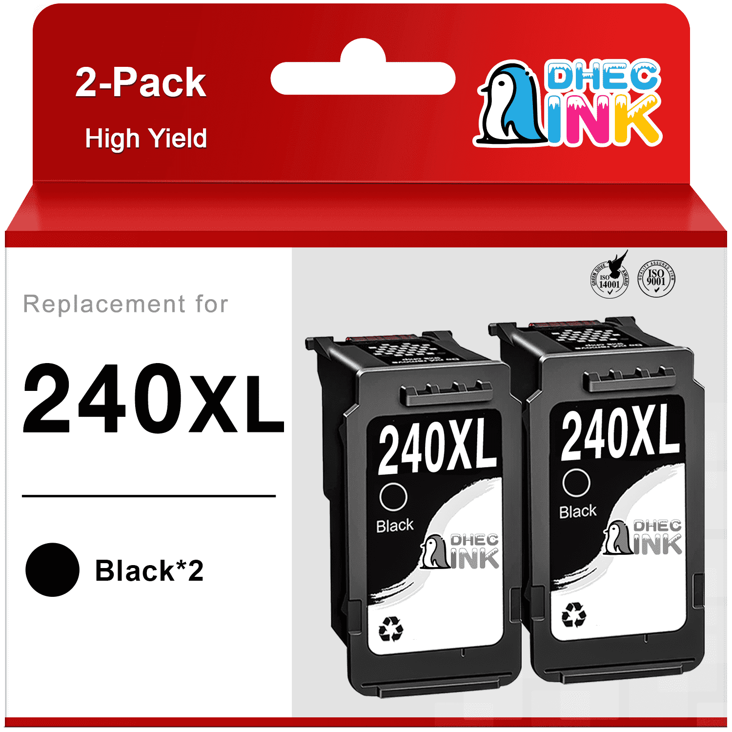 Canon 240XL 240 XL 2-Pack Black Inkjet Cartridges for Pixma MG3620 ...