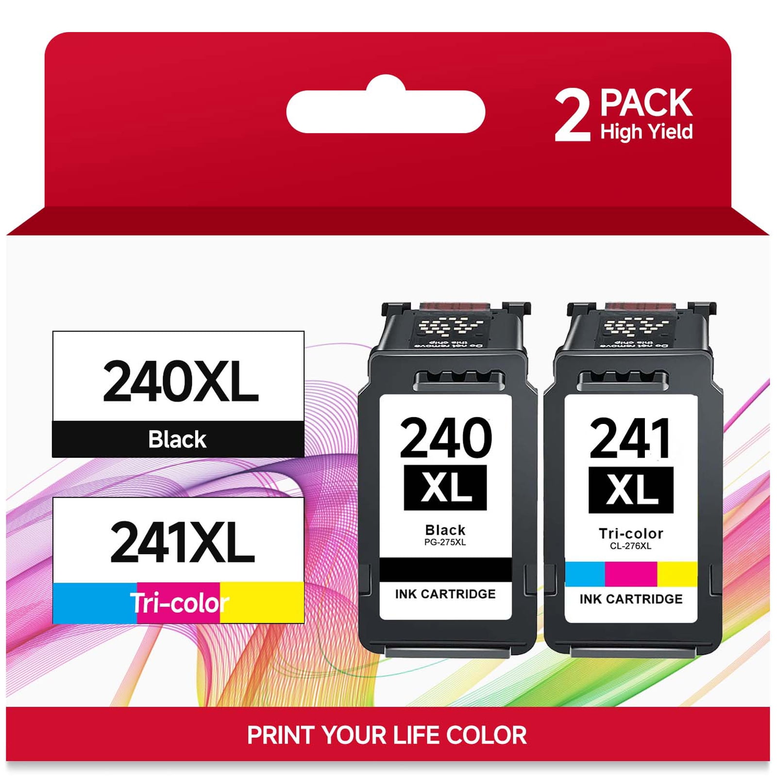 240XL Ink Cartridge Compatible for Canon PG-240XL CL-241XL 241XL Combo ...