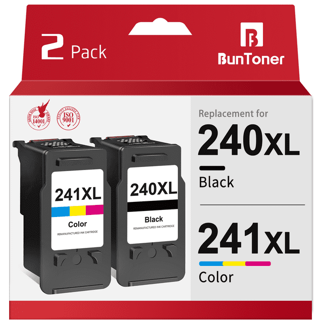 Inkjet 240XL & 241XL Combo Cartridges for Canon Pixma MG3520, MG3620 ...