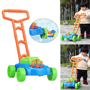 Kids Toy Lawn Mowers in Bright Colors for Outdoor and Indoor Play