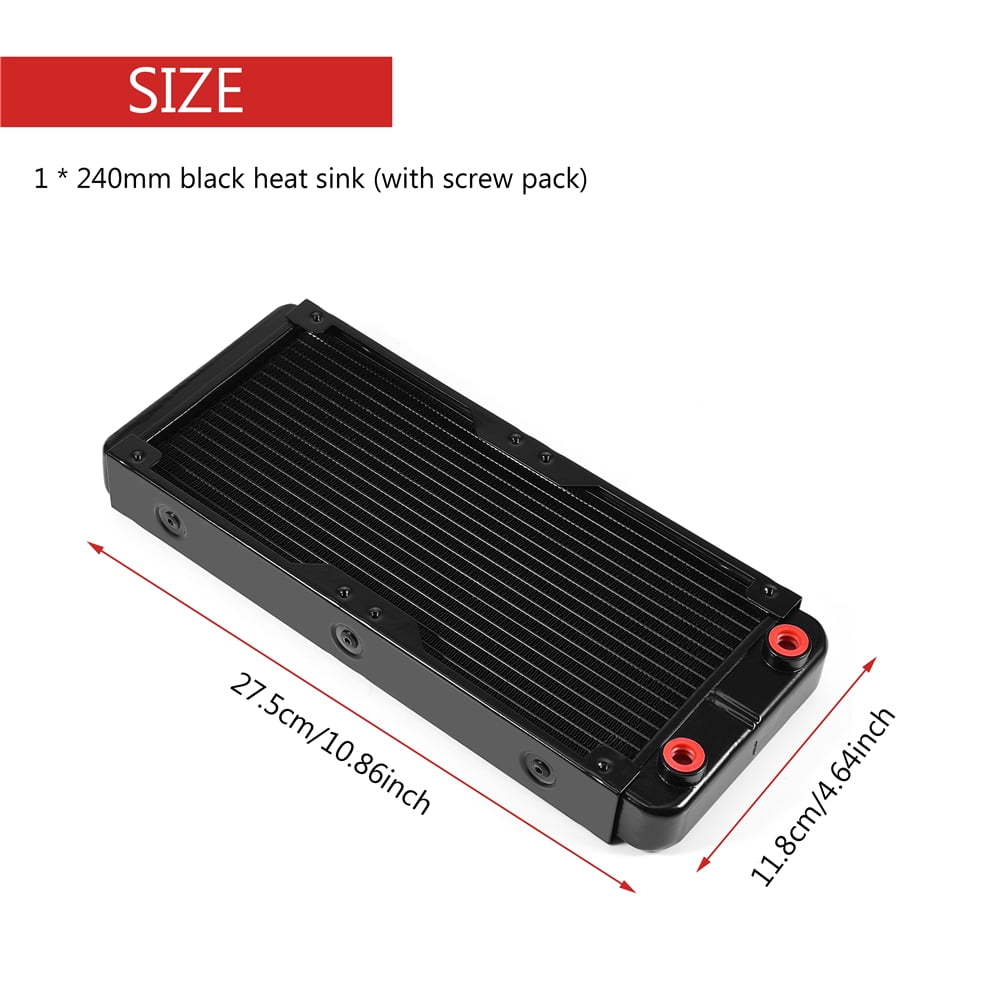 240mm PC Liquid Cooler Kit, CPU Water Block, Pump, Reservoir Fans For ...