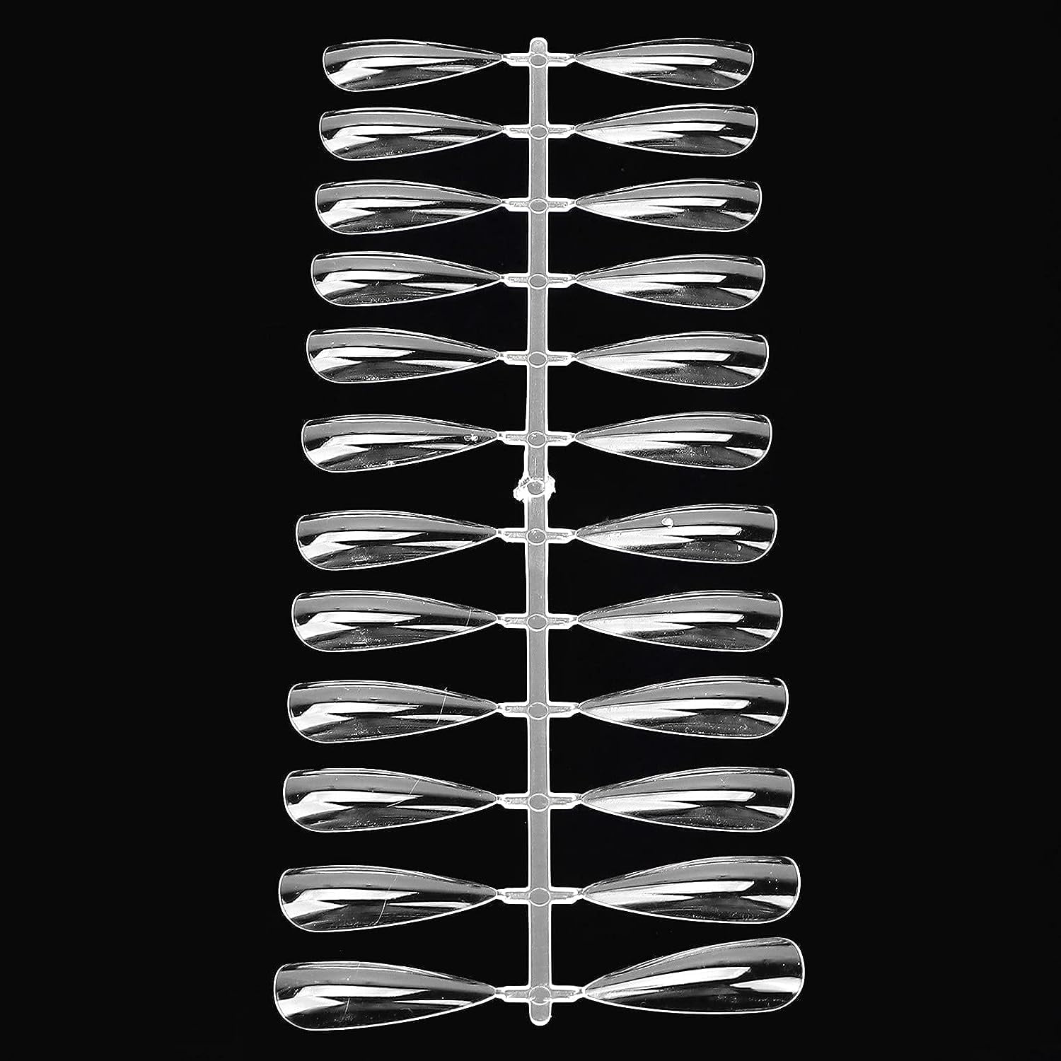 240pcs Clear Nail Swatches Sticks, False Nail Swatches Wheels False ...