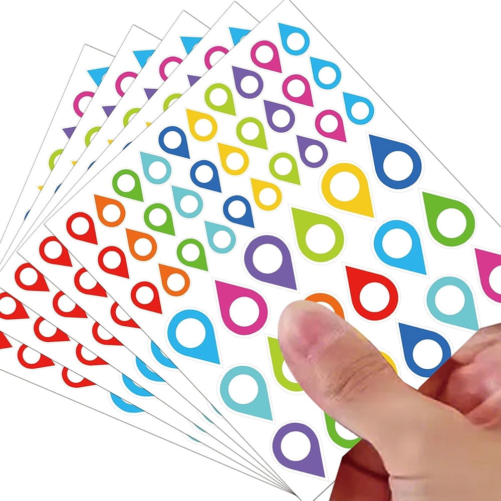 240pcs Colorful Map Location Marker Pointer Vinyl Stickers - Self ...